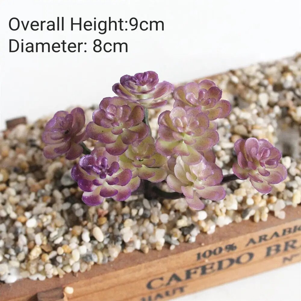 Искусственные суккуленты Wusmart BONSAI Сиреневый, Fall Xiao Xian RenKe