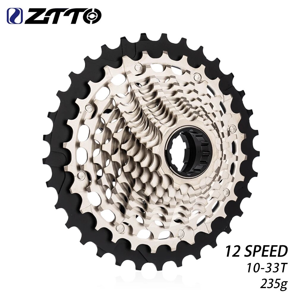 ZTTO велокассета 12 скоростей 10-28T сталь красная 12sXDR 10-33T Silver