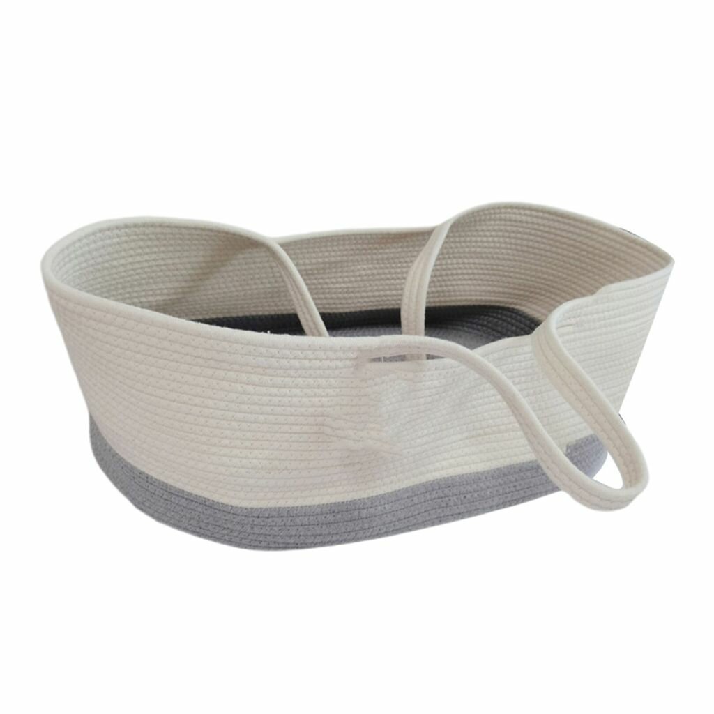 Успокаивающие игрушки, Складная переносная корзина для новорожденных белый серый