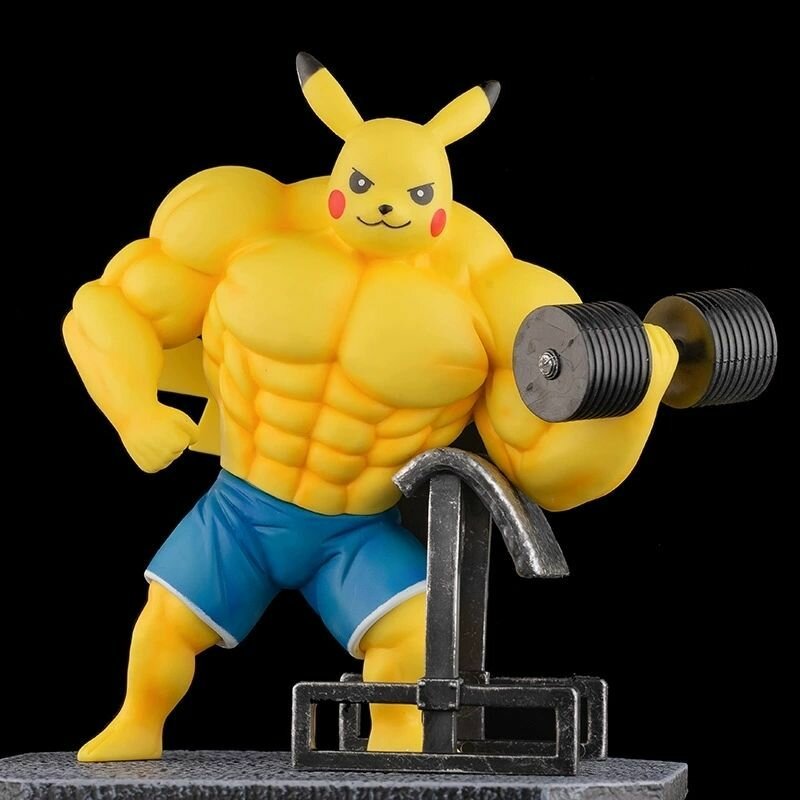 Аниме Фигурка Pokemon/Покемон, Pikachu/Пикачу мышцы (17см, пакет)