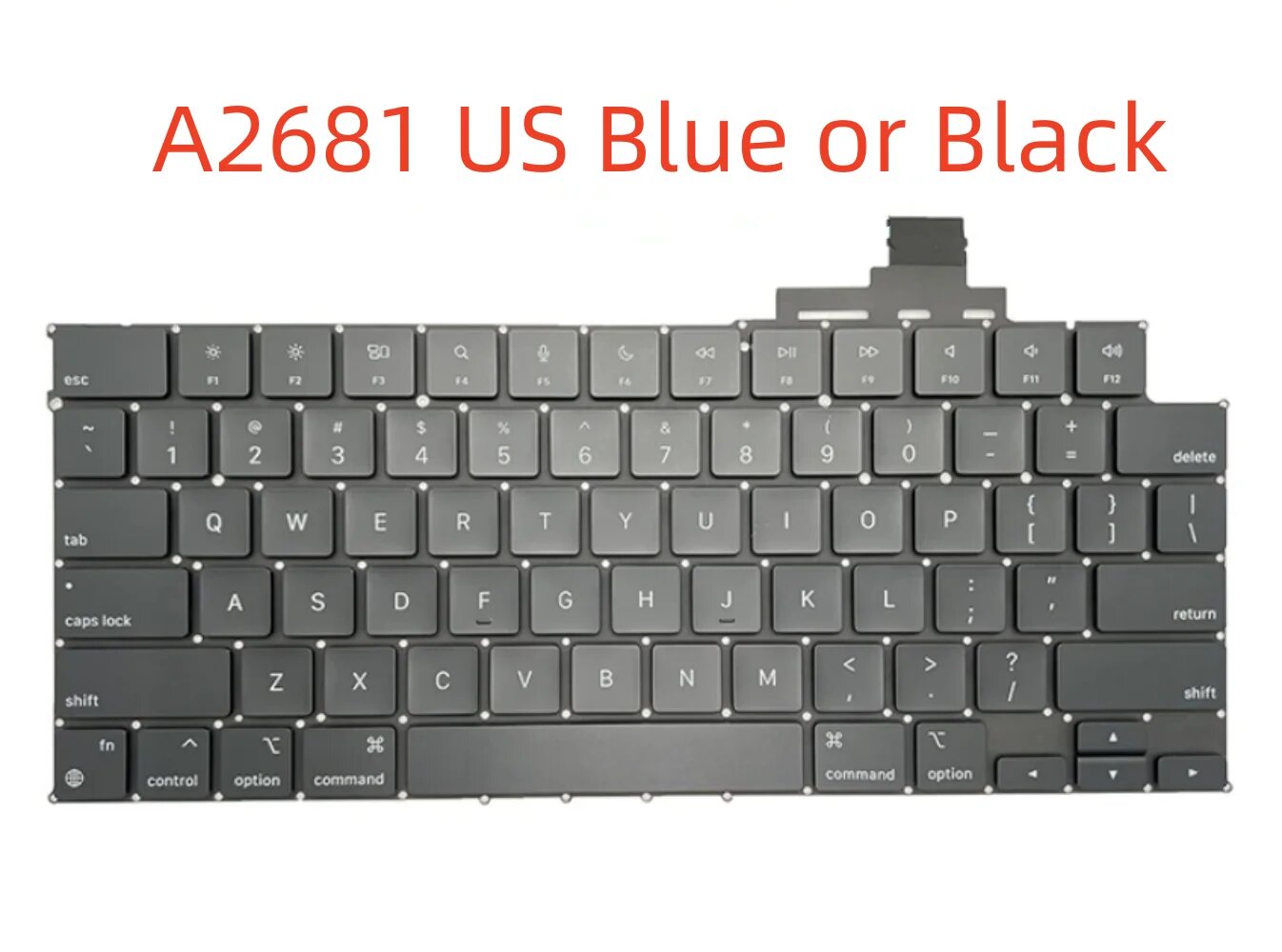 Клавиатура для Macbook Air 13,6" A2681 Black RU-UK Blue