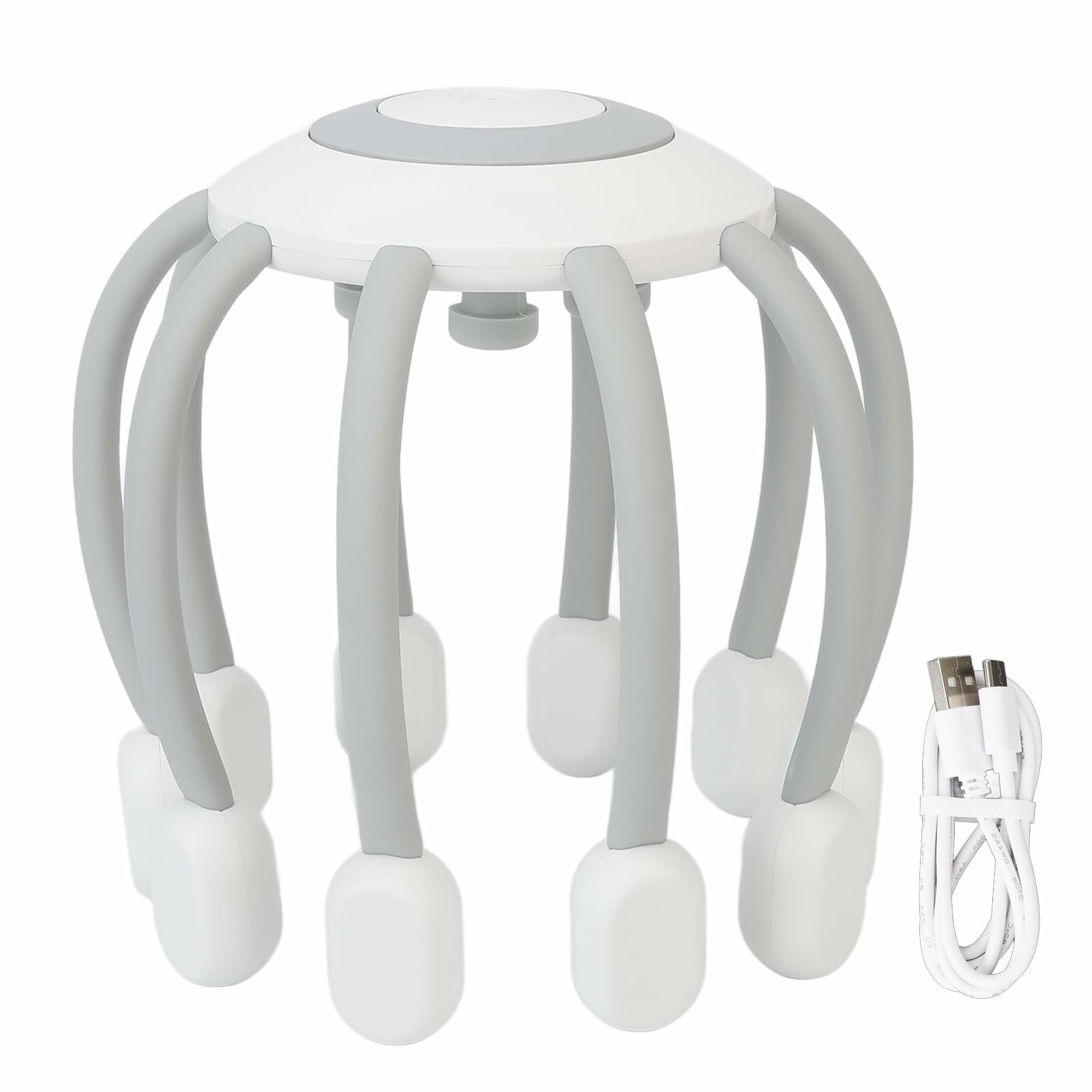 Интеллектуальный электрический массажер для кожи головы, портативный массажер для головы, массажер для волос и кожи головы, с 5 режимами, 10 скоростями для снятия стресса