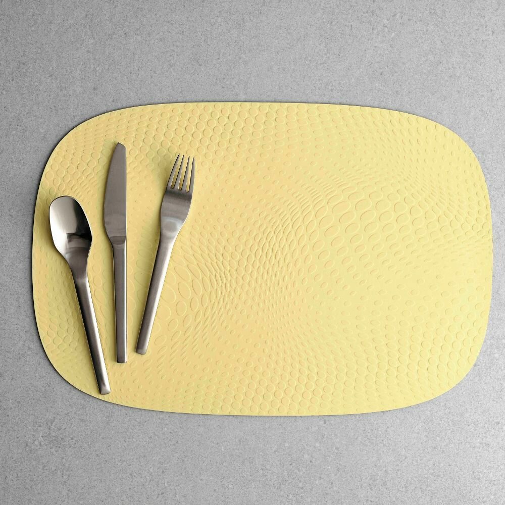 Салфетка сервировочная под приборы и тарелки, плейсмат из кожи