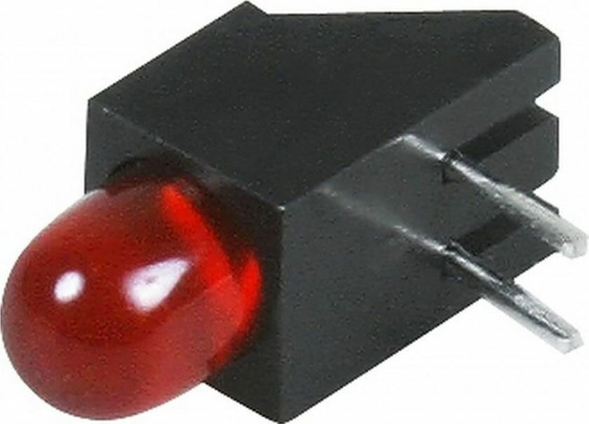 Светодиод KINGBRIGHT L-1503CB/1ID Светодиод в держателе 5мм красный 8-30мКд 60 град. диффуз. 1шт