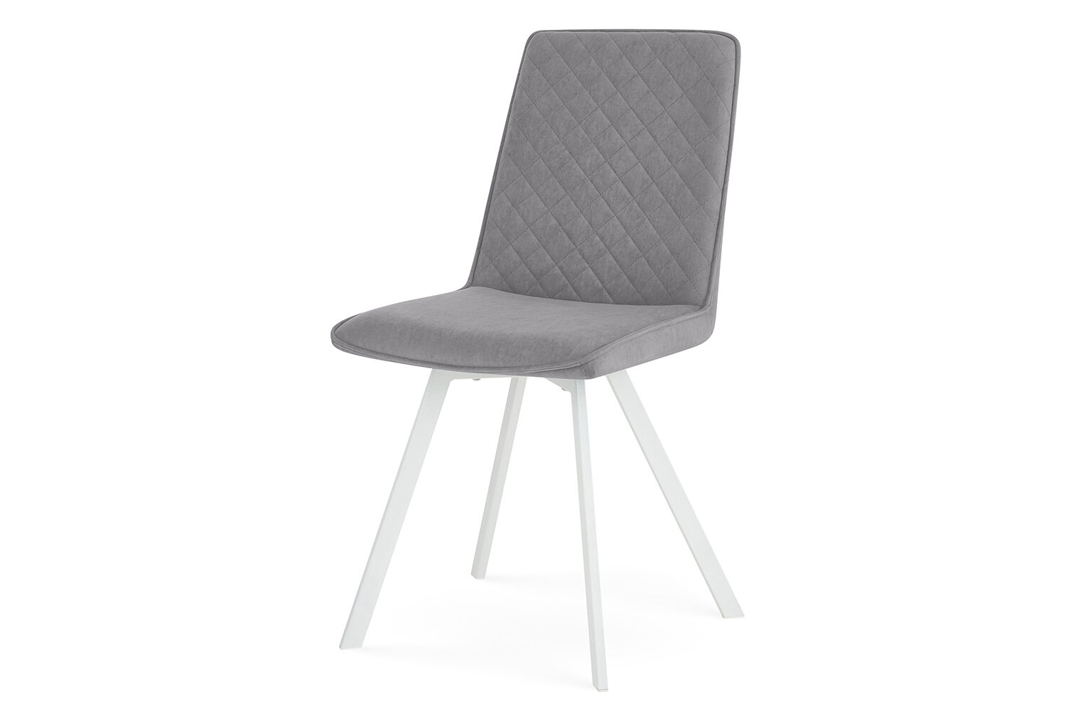 Стул кухонный Hoff Concept, 43х89х58 см, со спинкой, мягкий, цвет серый, белый