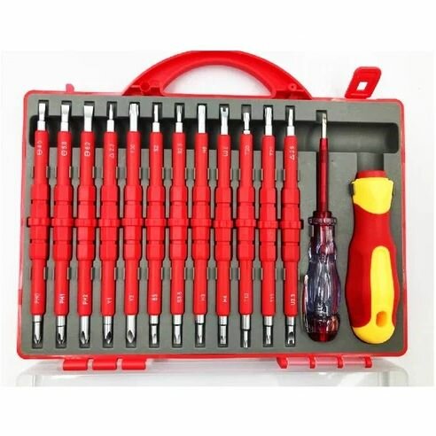 Набор изолированных отверток, 500 В, 12 предметов, двусторонние