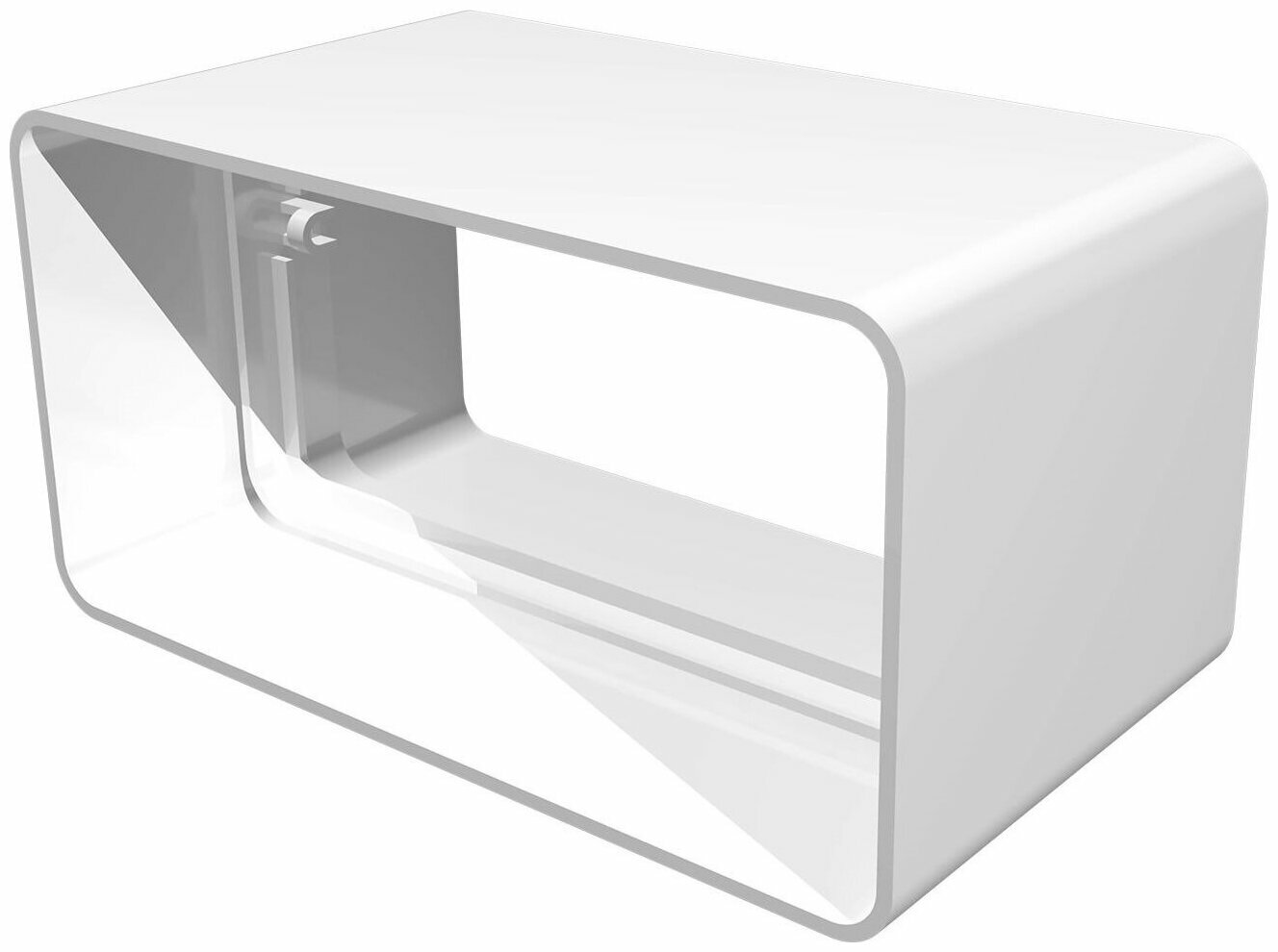 Соединитель вентиляционных каналов ERA 511СКП, пластик, 110x55 мм, белый