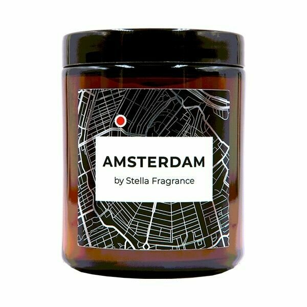 Ароматическая свеча Stella Fragrance "Amsterdam", диаметр 7,25 см, 250 г