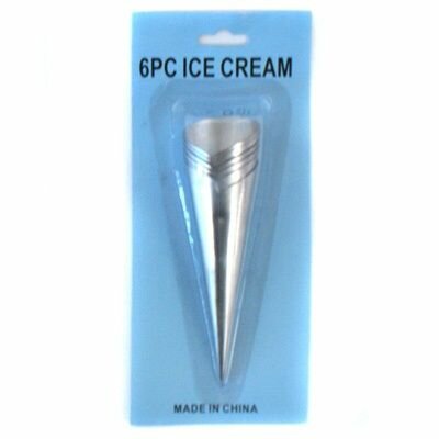 Форма для выпекания КНР трубочек набор 6 штук 11 см, в блистере, металлическая (4101BBU)