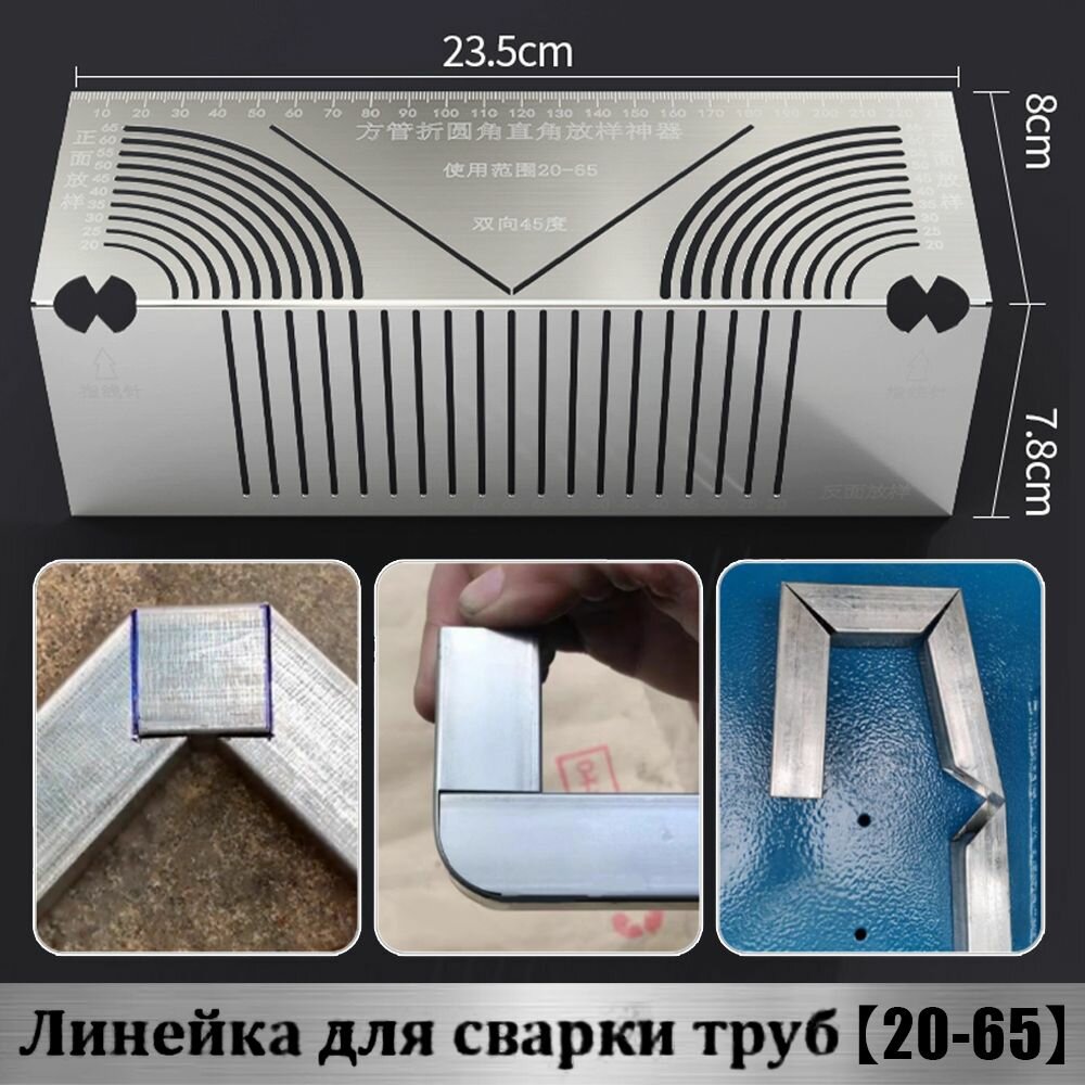 Угломер 235мм, Нержавеющая сталь
