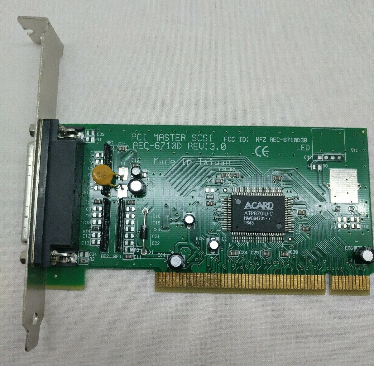 Плата расширения ACER Acard AEC-6710D Rev 3.0 PCI Master SCSI Scanner Card Adapter ATP870IU-C