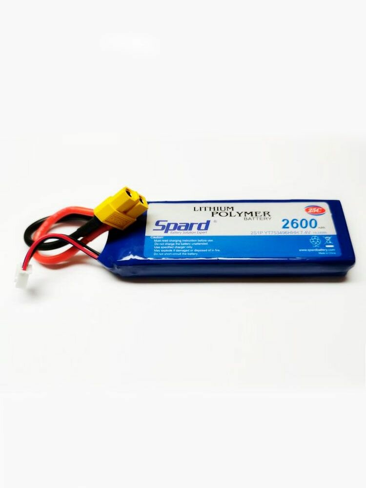 Аккумулятор Li-Po Spard 2600mAh, 7,4V, 25C, XT60 - YT81203