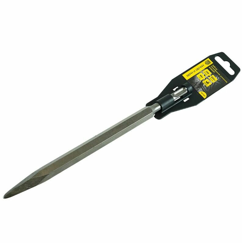Зубило BERGER BG1907 пикообразное усиленное SDS+ 250 мм