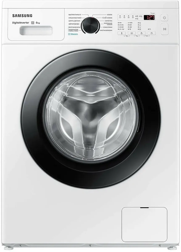 Стиральная машина Samsung Eco Bubble WW60AG4S00C/LD, инверторный двигатель, 12 программ, A-класс
