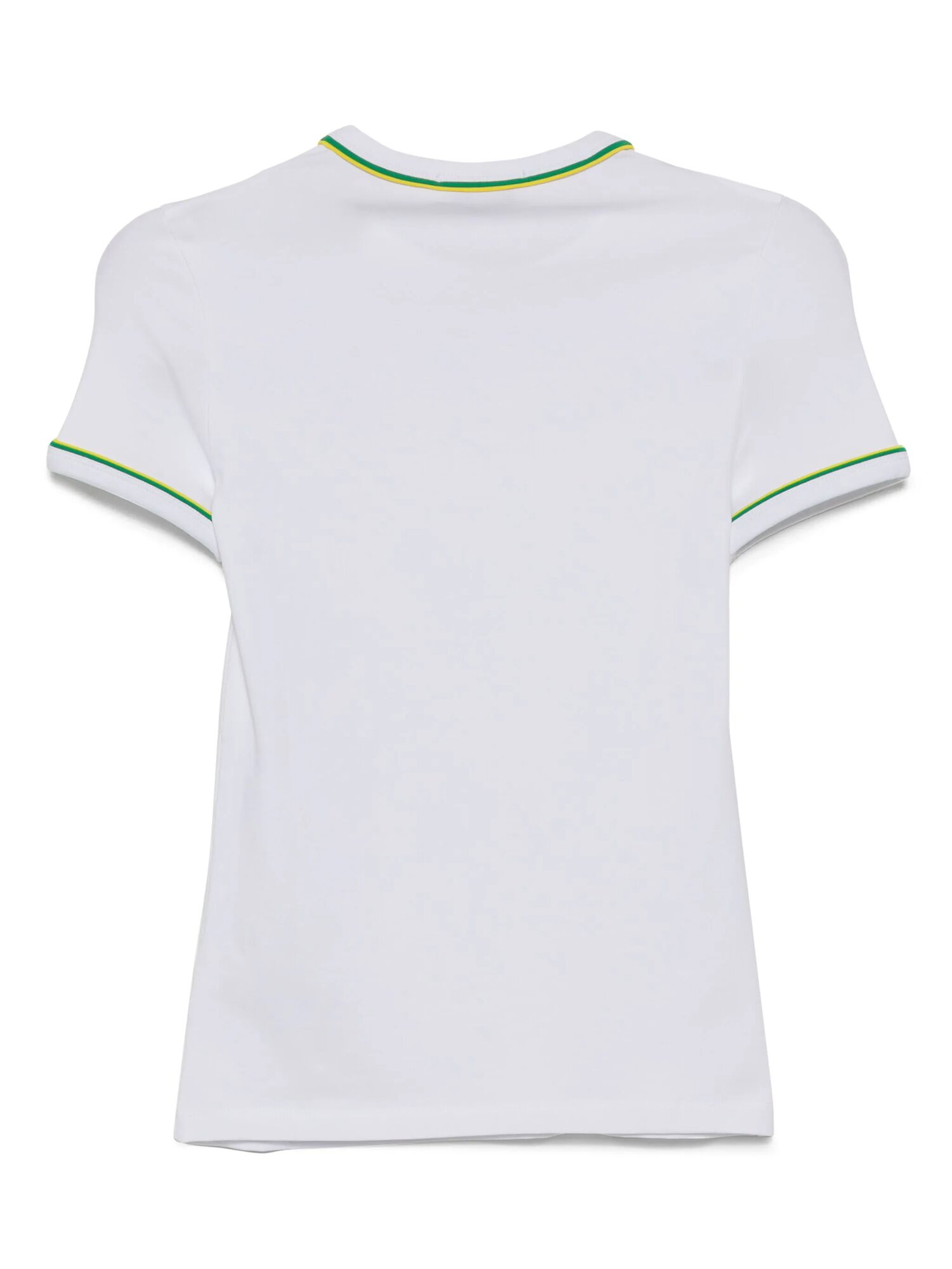 Футболка LACOSTE, размер 34 EU, бежевый/белый — фото 1