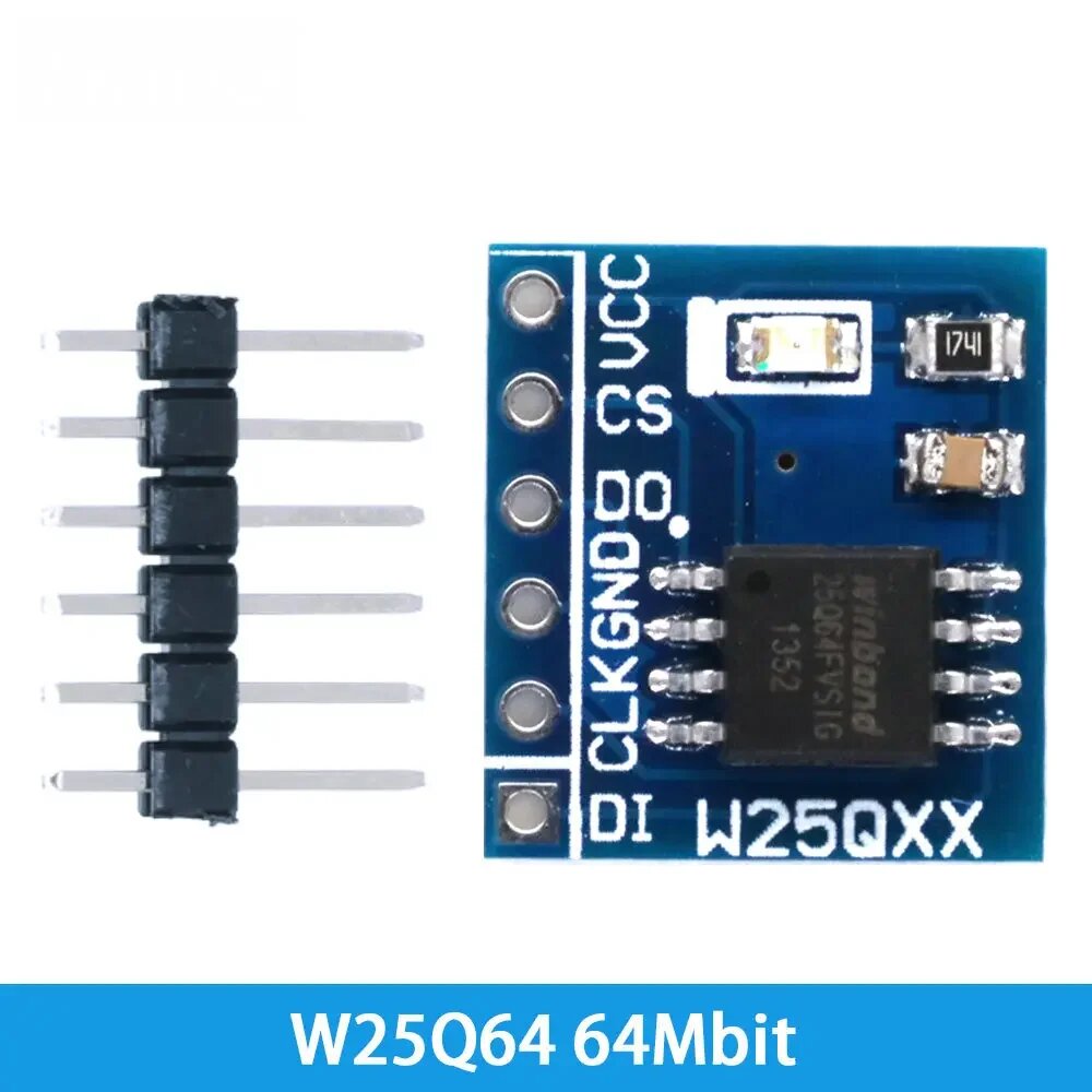 Модуль флэш-памяти W25Qxx SPI 32/64/128 Мбит W25Q64 64Mbit