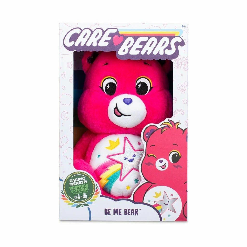 Мягкая игрушка Care Bears Be Me Bear Заботливые мишки 35 см, малиновый