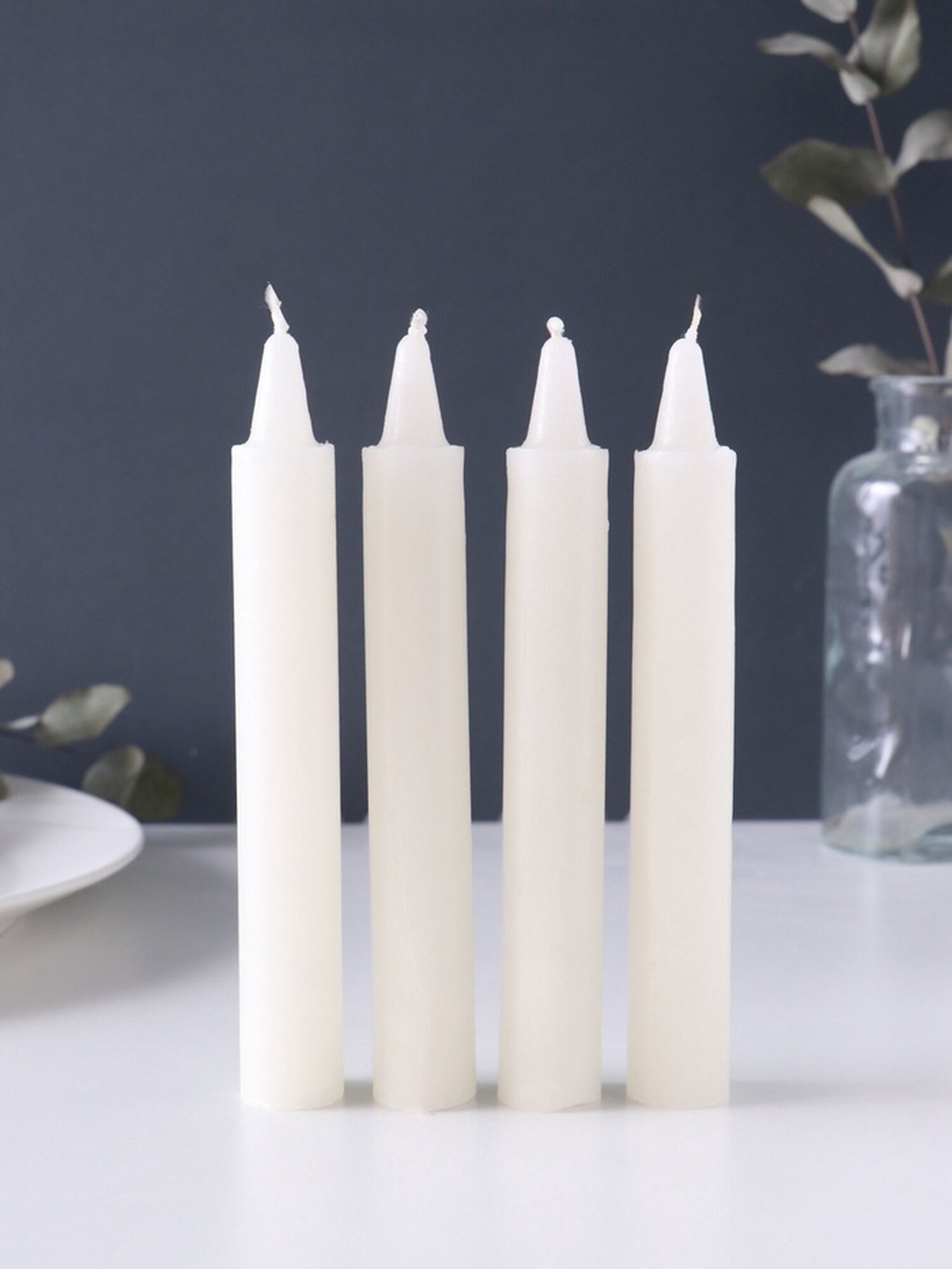 Набор свечей Сима-ленд, парафиновые, цилиндрические, 15-16см, 4шт