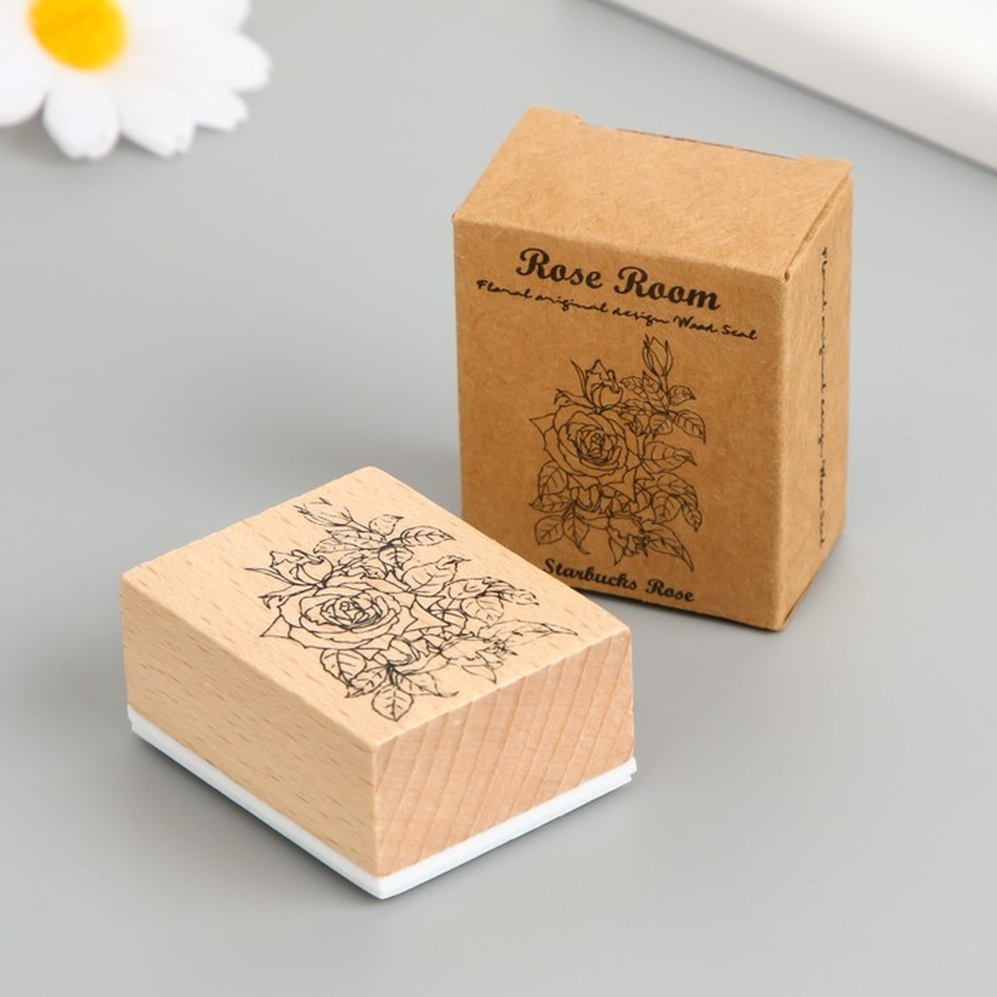 Набор для творчества Сима-ленд "Кустовая роза", дерево, резина, 5x4x2,5 см