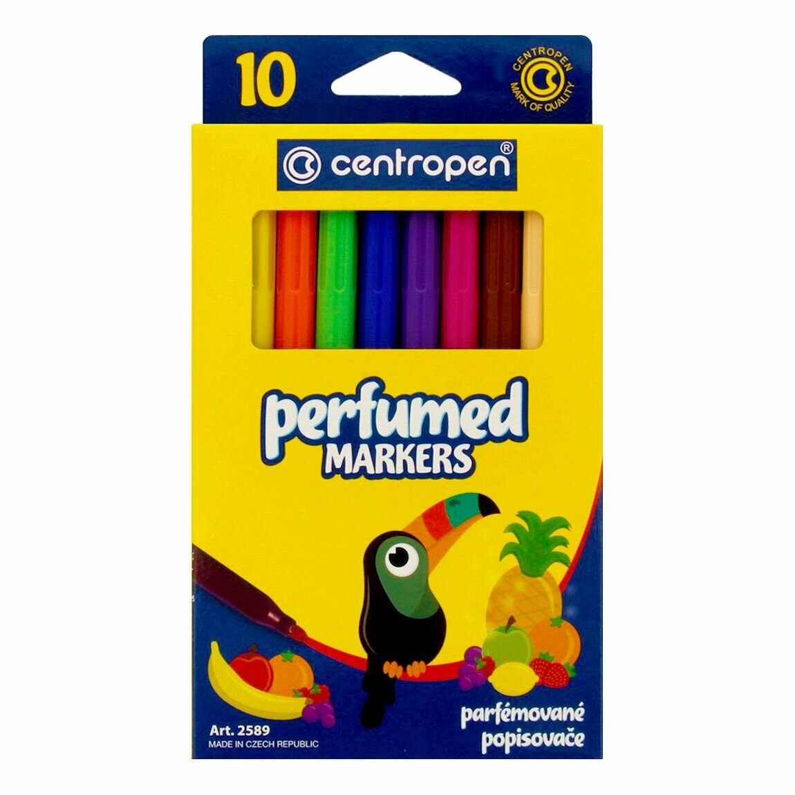 Centropen набор цветных фломастеров PERFUMED для рисования, 10 цветов 2589/10