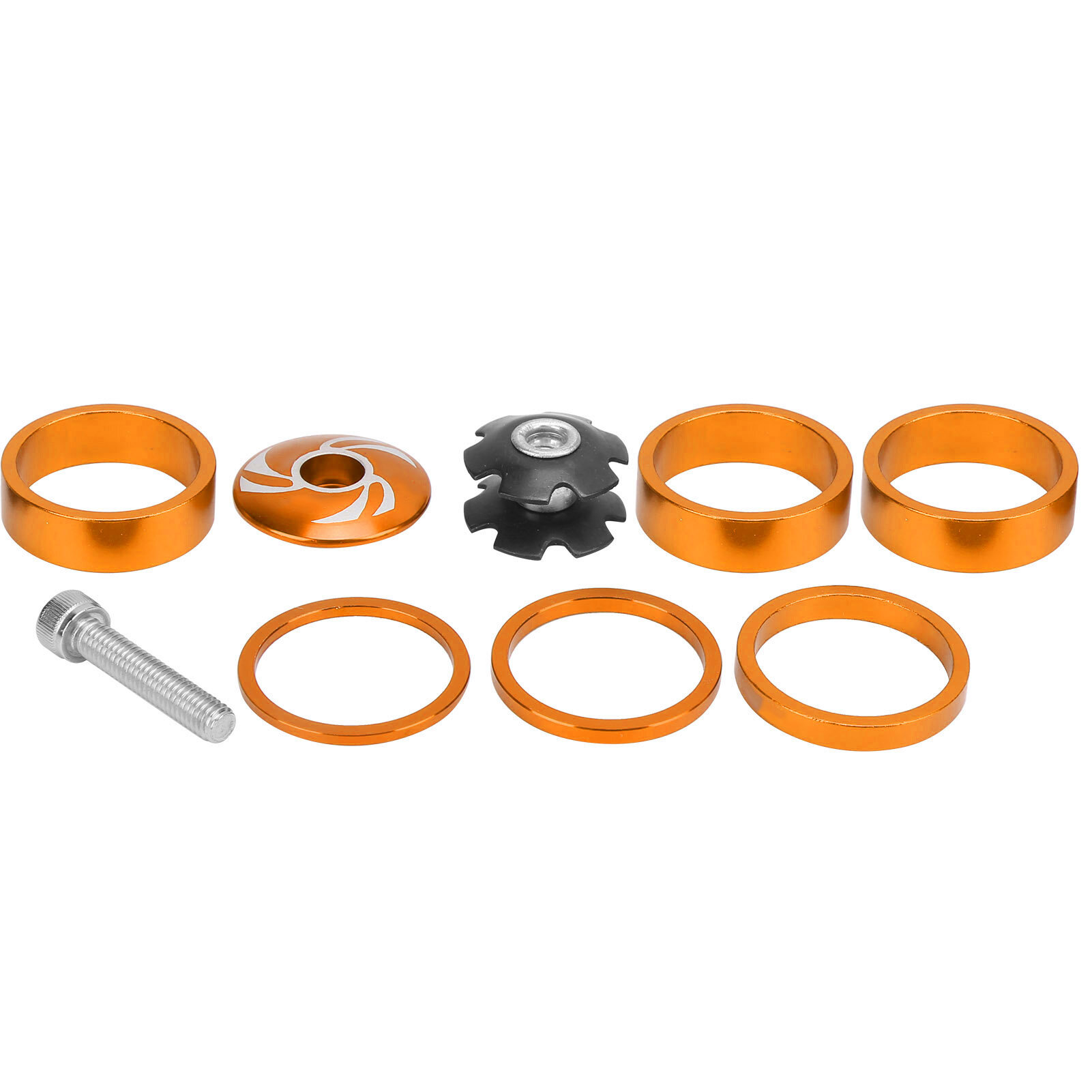 Проставки для рулевой колонки из алюминиевого сплава для горного велосипеда, проставки для выноса руля велосипеда, 1 дюйм, 1 1/8 дюйма, 1 1/4 дюйма, легкие и прочные