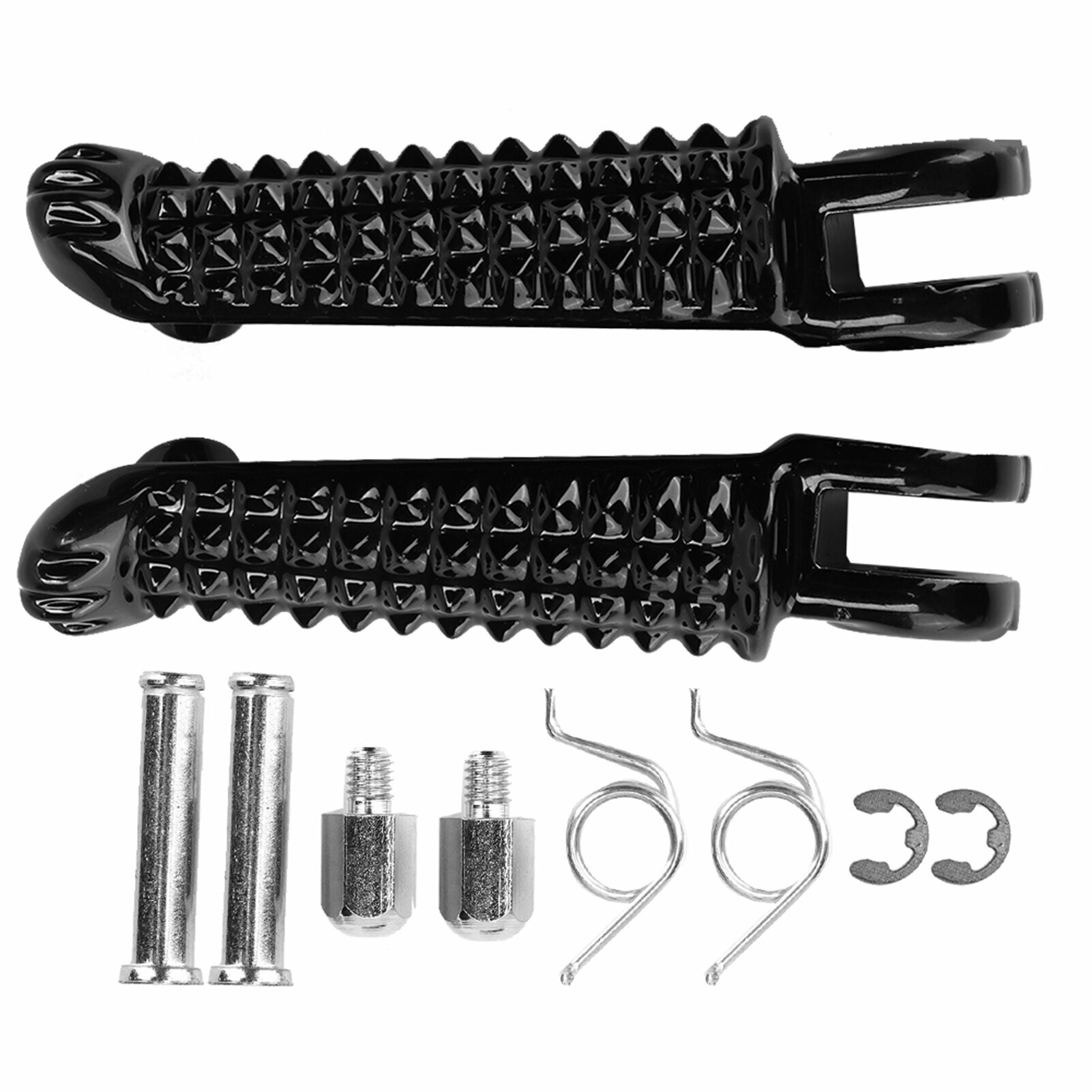 Алюминиевые передние подножки для мотоцикла Yamaha YZF R1 R6 R6S. Прочный противоскользящий дизайн. Простая установка.