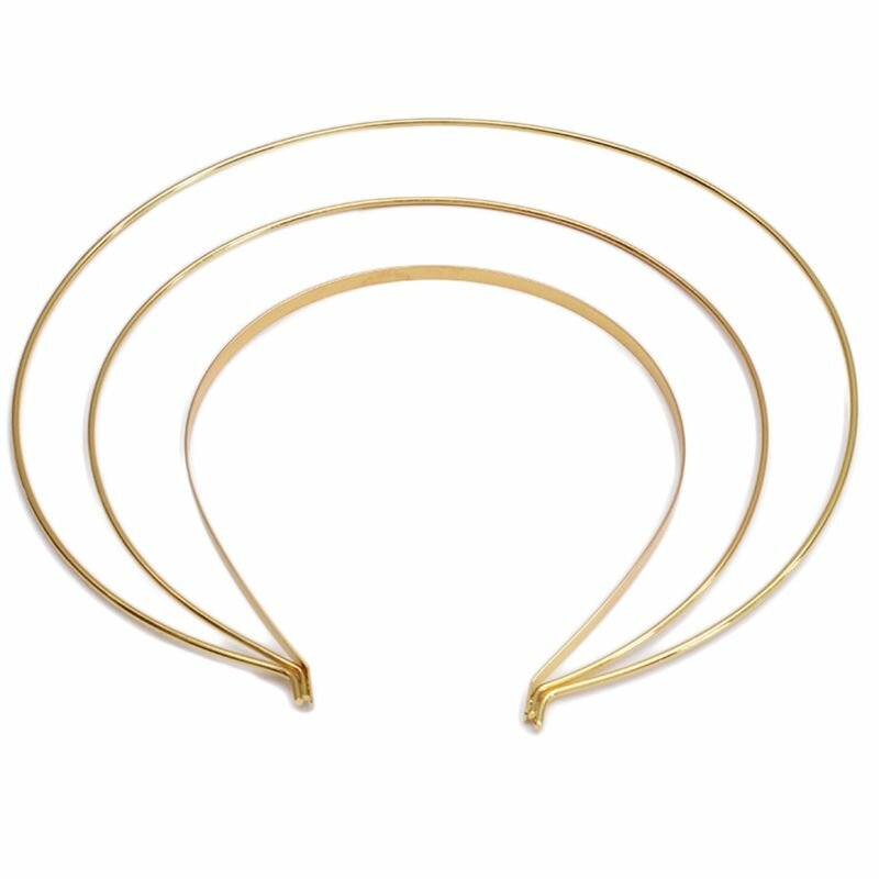 Металлическая диадема для невесты, Золотой цвет