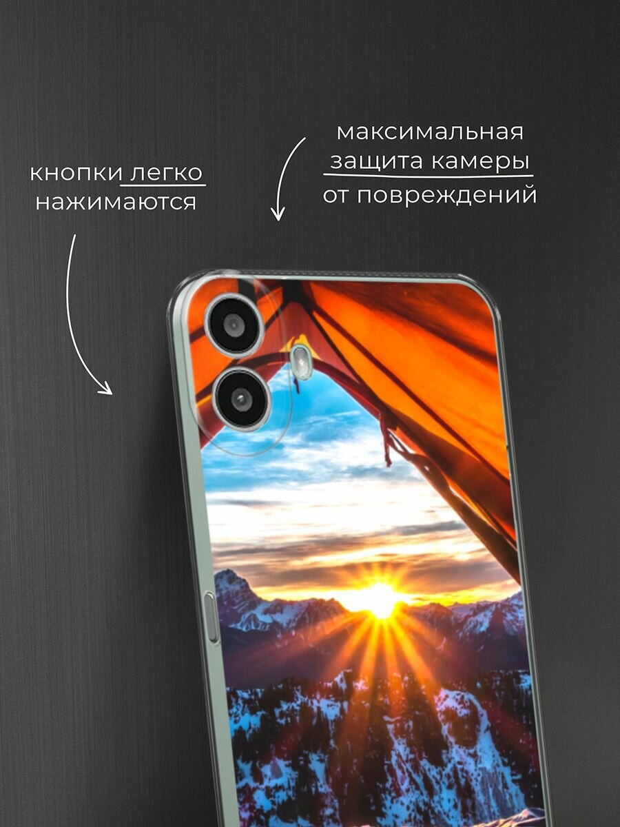 Силиконовый чехол на CMF Phone 1 / CMF Фон 1 с принтом "Горы 7" — фото 1