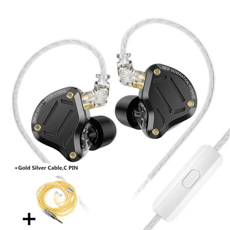 KZ ZS10 Pro 2 проводные наушники black with mic(GS