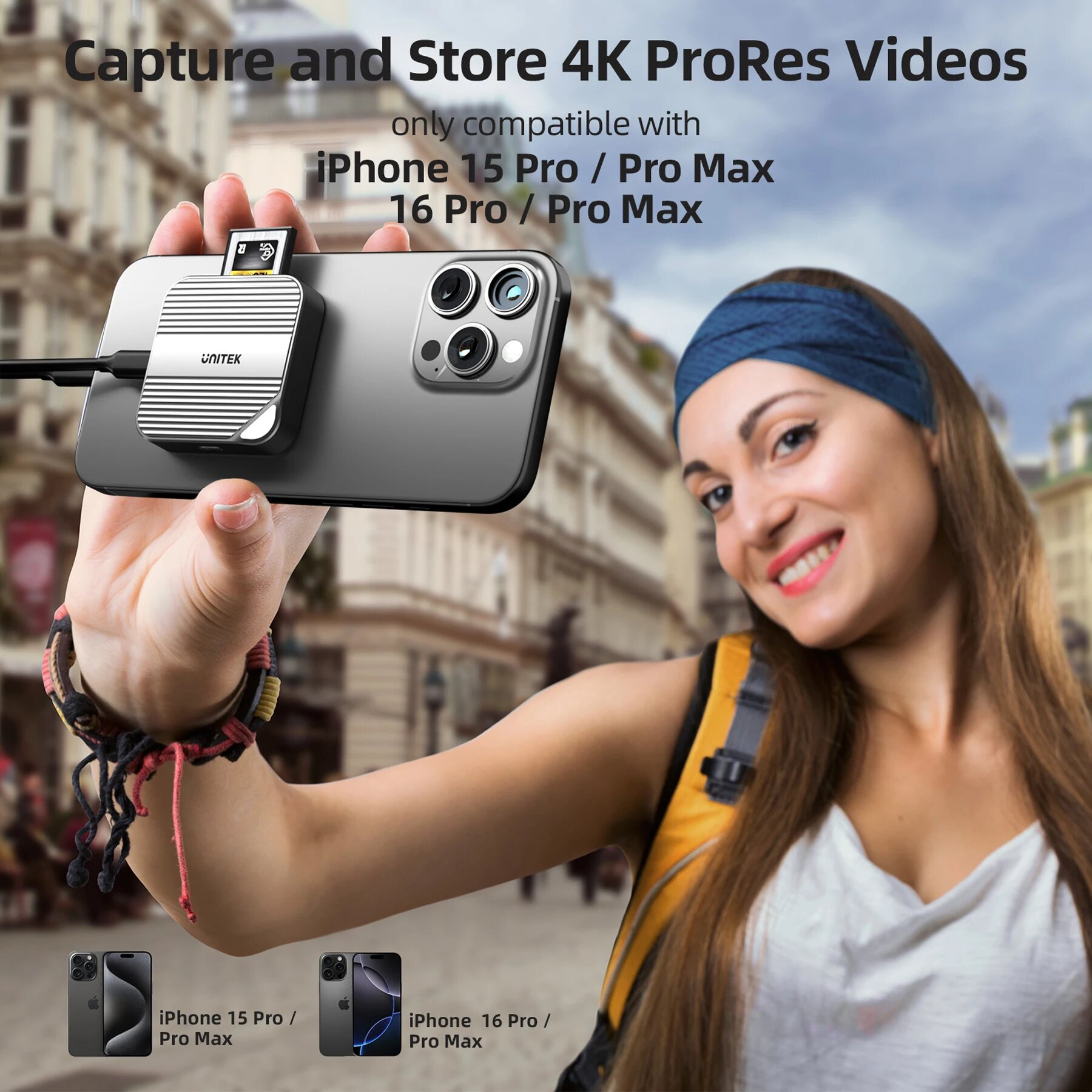 USB C Кард-ридер CFexpress Type B с магнитной зарядкой 100 Вт для iPhone 17 Pro Max