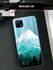Чехол на Realme C21 / Реалми С21 с принтом "Синяя снежная гора", прозрачный