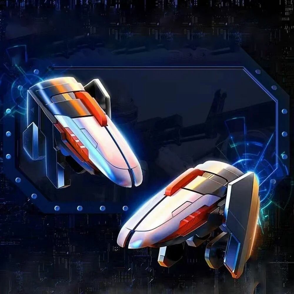 Игровой контроллер AK06 для мобильного телефона с шестью пальцами для PUBG Aim Shooter, игровой триггер L1R1, клавиша для геймпада iPhone и Android