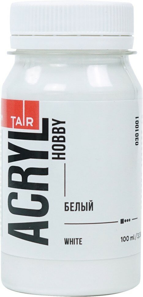 Акрил Белый Акрил-Хобби 100мл, артикул 301001