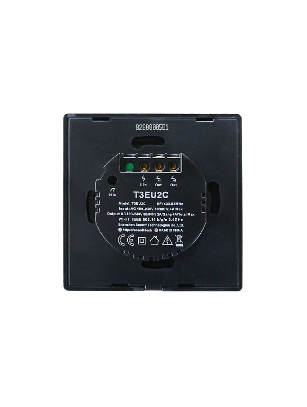 Сенсорный выключатель Wi-Fi Sonoff TX T3U2C