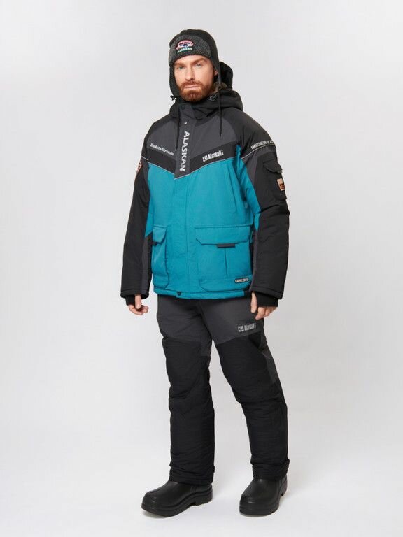 Костюм зимний Alaskan Dakota Stream (морская волна/серый/черный)