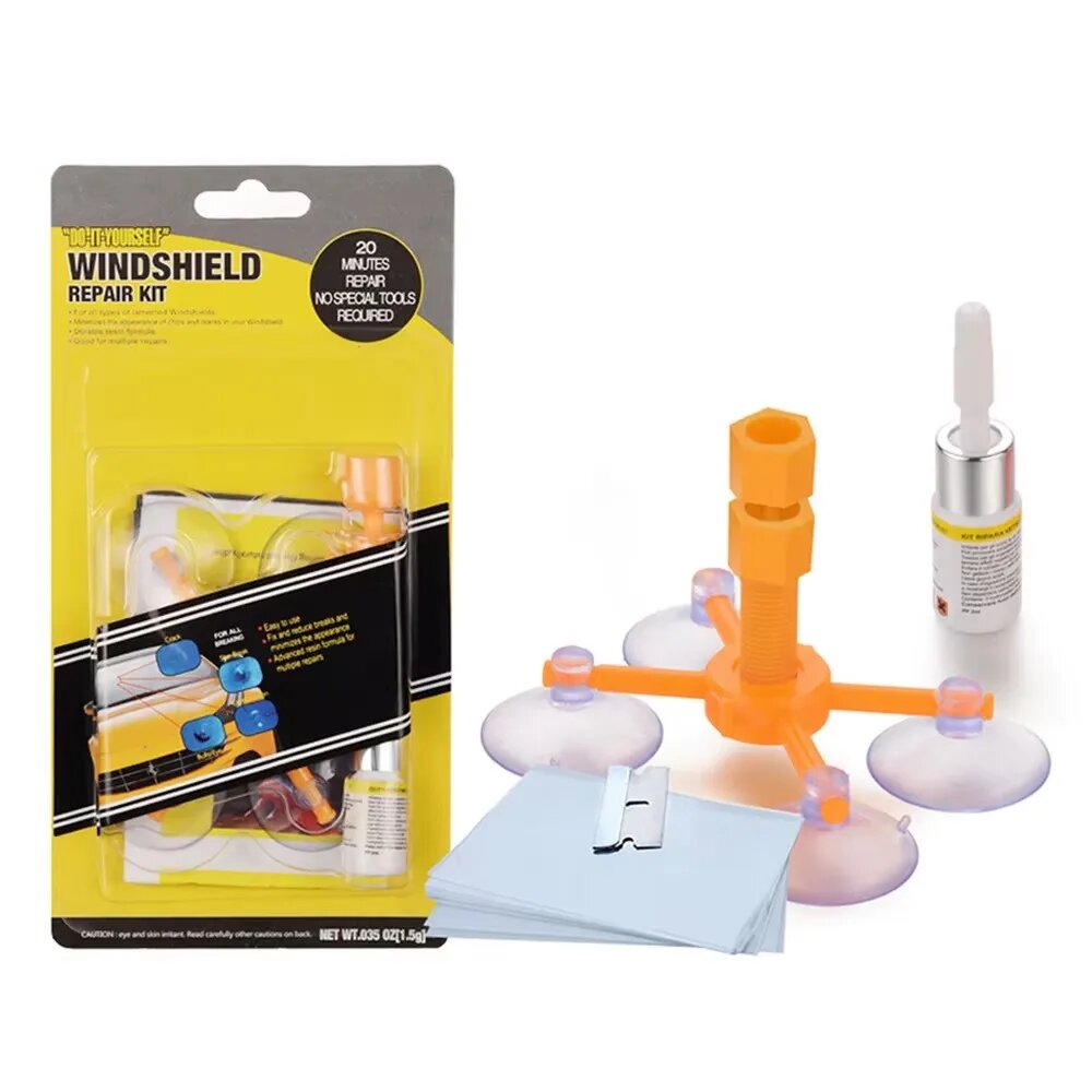 Набор Для Ремонта Автомобильных Стекол: Современный Инструмент Для Устранения Трещин На Лобовом Стекле