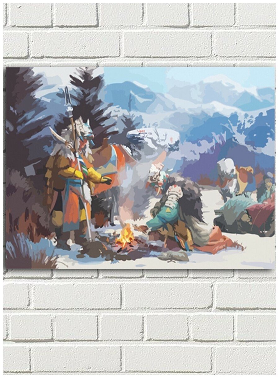 Картина по номерам игра Horizon Zero Dawn (Элой) - 8918 Г 30x40