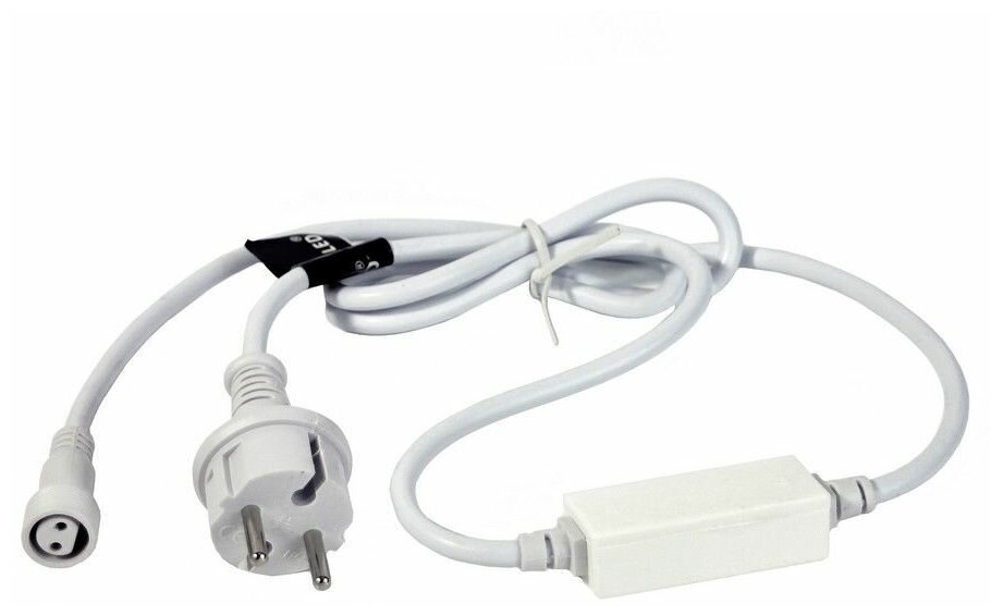 Силовой провод для электрогирлянд Rich LED, 1.5 м, белый, Rich LED