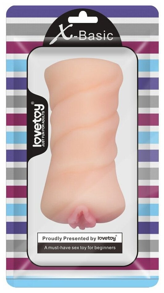 Телесный мастурбатор-вагина X-Basic Pocket Pussy без вибрации, телесный