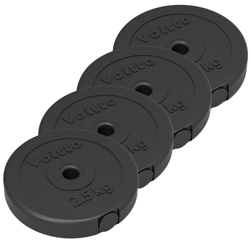 Набор пластиковых дисков Voitto V-100 2,5 кг (4 шт) - d26