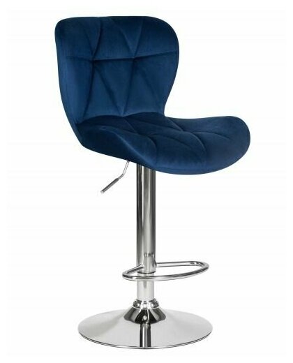 Стул барный Dobrin BARNY (синий велюр (MJ9-117))