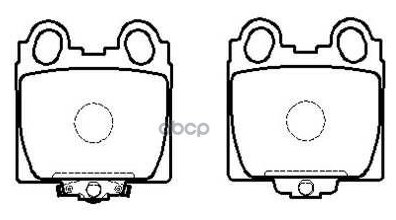 Колодки тормозные дисковые LEXUS: GS300 97.8- HSB арт. HP5083