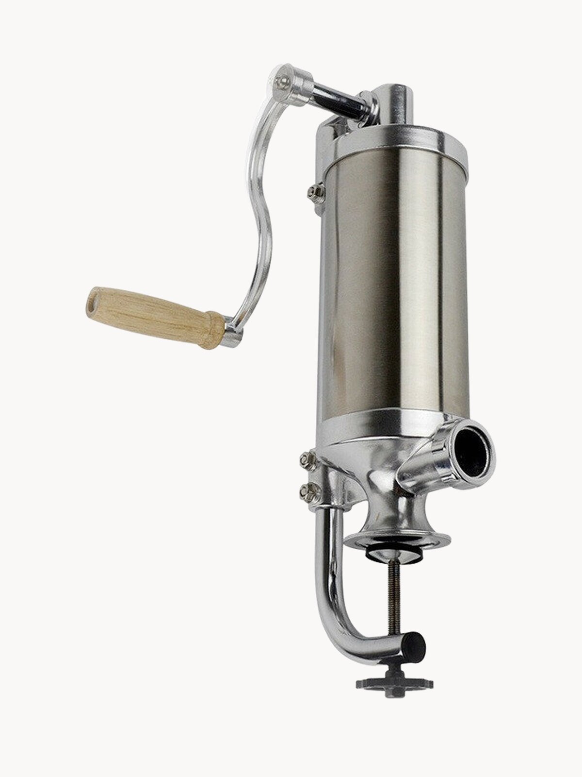 Шприц для колбас 3 кг. Kamille KM-6509 из нержавеющей стали с силиконовыми насадками (серебристый)