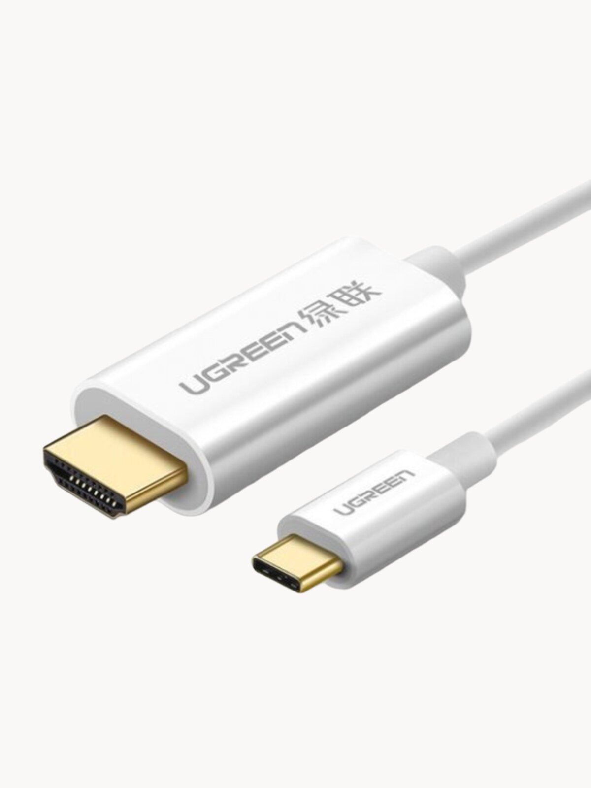 Кабель Ugreen MM121 USB-C - HDMI, 1.5 м, белый