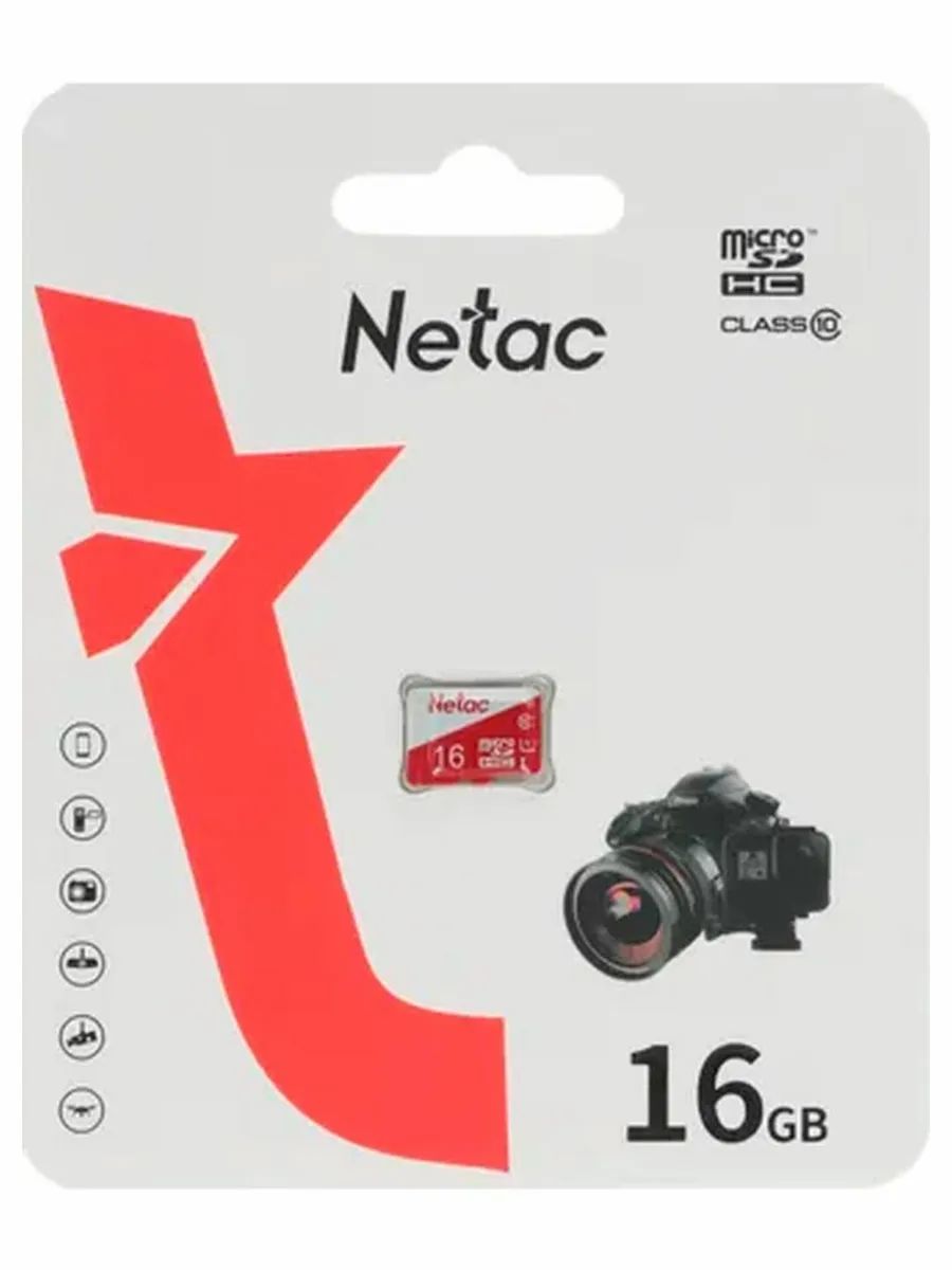 Карта памяти Netac P500 ECO 16 ГБ microSD (NT02P500ECO-016G-S)