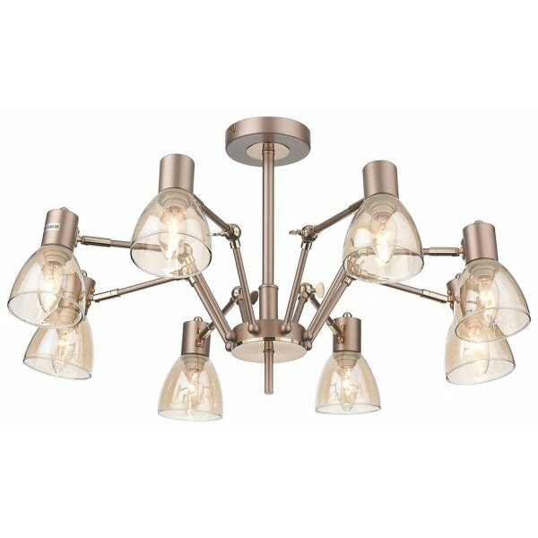 Люстра потолочная Velante 246-403-08 золотистый 8*40Вт