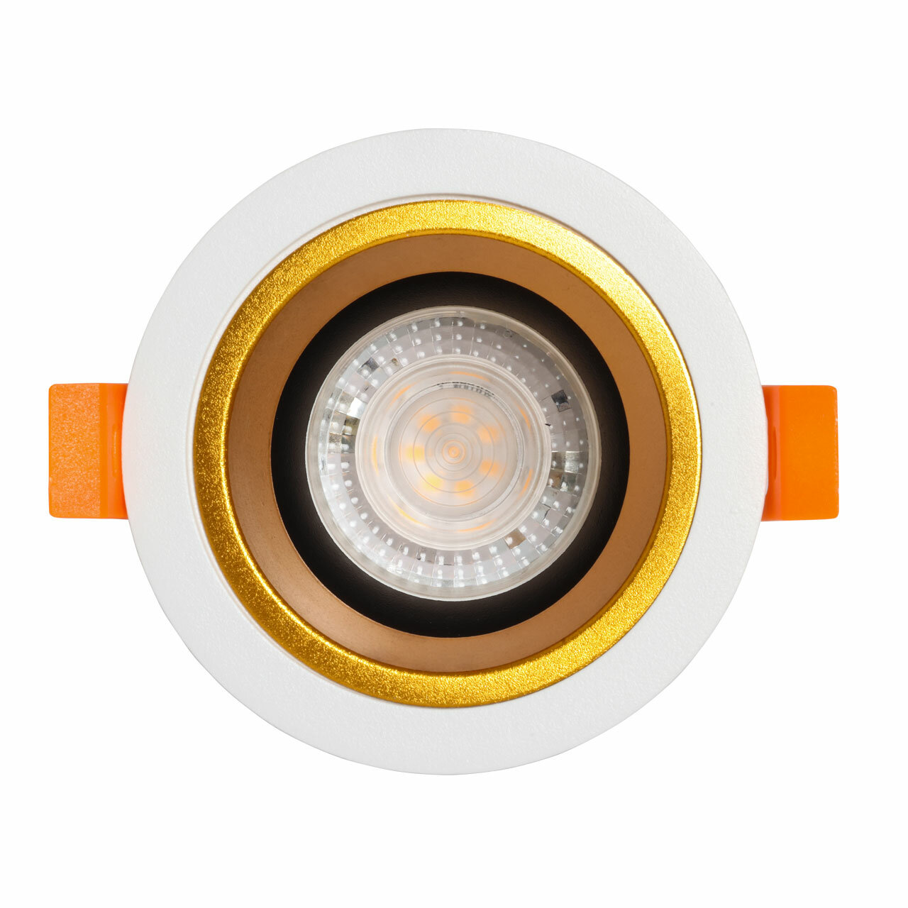 Точечный светильник встраиваемый De Markt Прайм 850010701, 1*50W GU10, цвет: белый, бронза