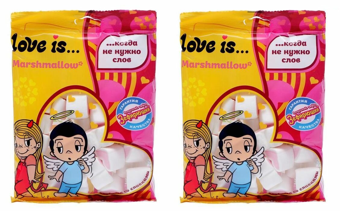 Love is Зефир воздушный для десертов 2шт по 125г