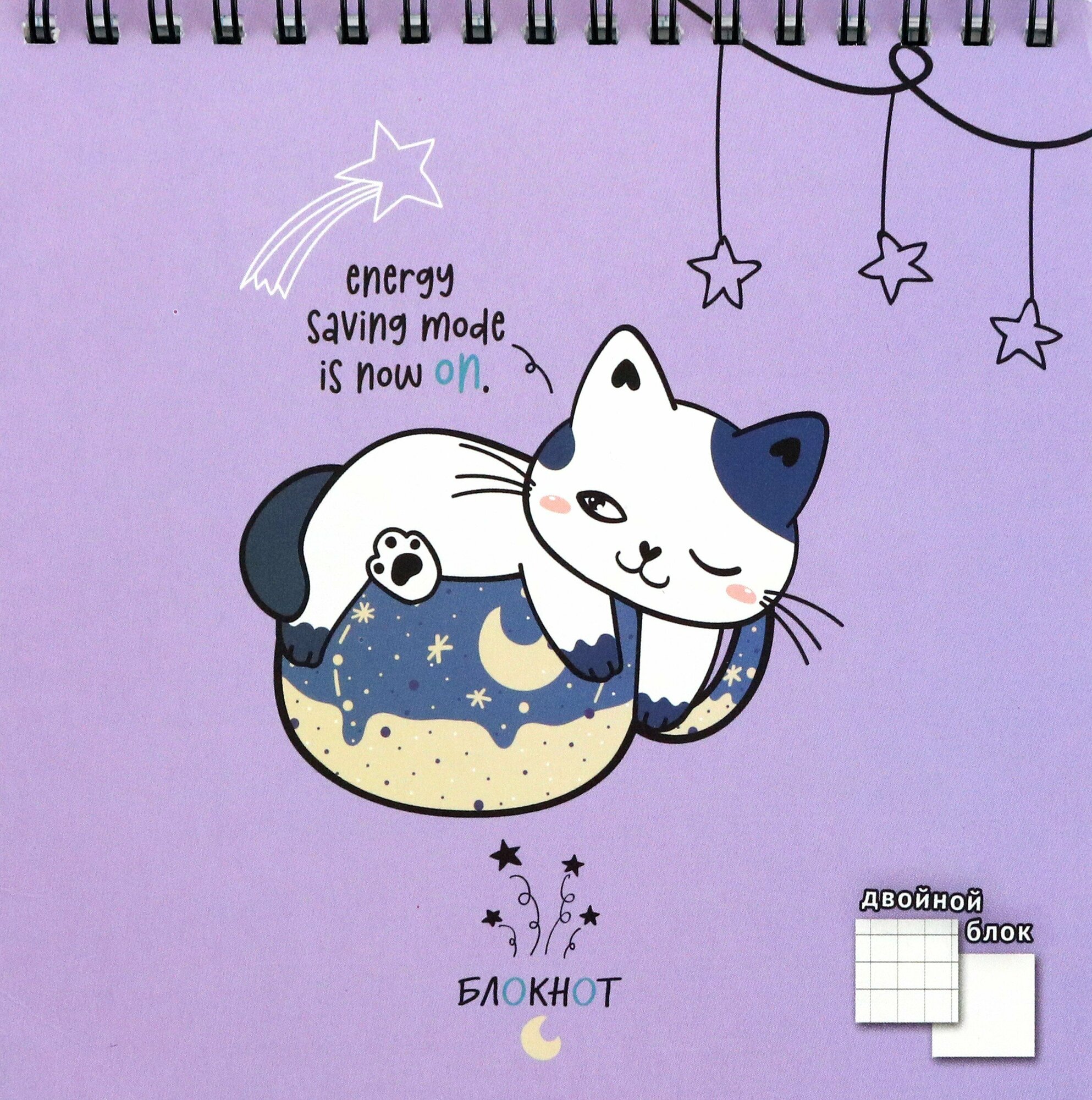 Блокнот Спящий котенок, 80 листов