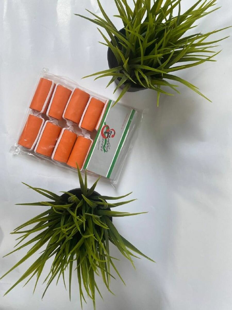 Бигуди Stavver, для волос, с фиксатором, 32 мм, 12 шт, оранжевые